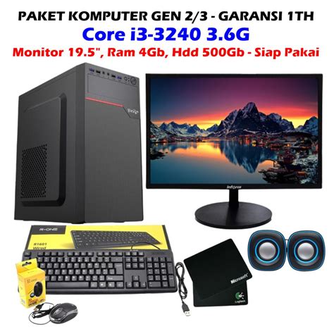 Jual PAKET KOMPUTER BARU INTEL CORE I3 2100 CORE I3 2120 CORE I3 3220 CORE I3 3240 SOCKET 1155