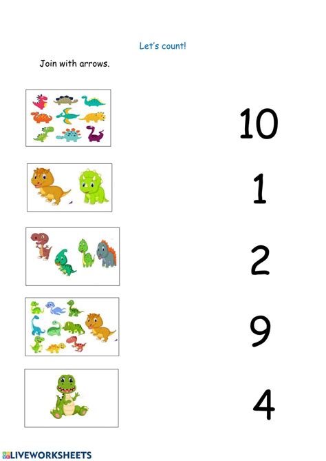 Kindergarten Counting Objects Worksheets 1 10