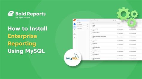 Installation Steps Using Mysql In Enterprise Reporting Bold Reports