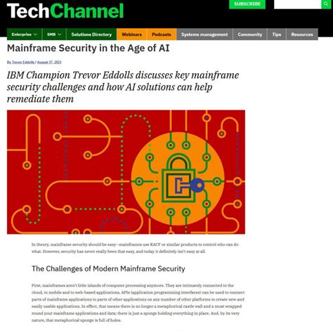 Mainframe Security Ai Trevor Eddolls