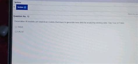 Sections Section 1 Question No 12 Generative StudyX