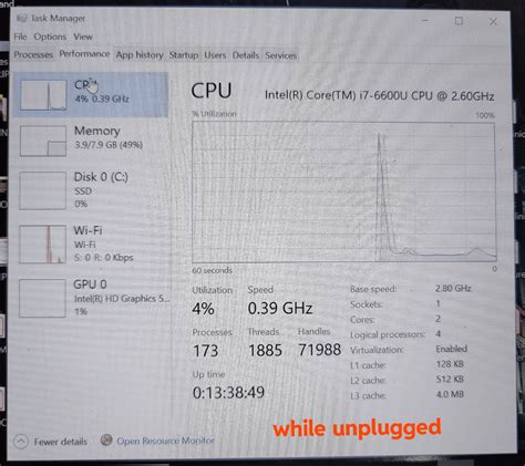 Cpu Speed At 0 39 Ghz R Intel