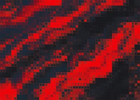 A Red And Black Pixelated Background With A Red Line Premium Ai