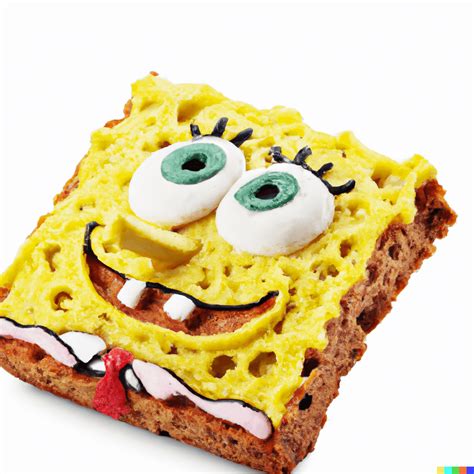 “35mm Close Up Shot Of Spongebobs Nose” R Dalle2
