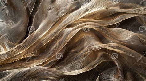 Intricate Layers Of Shimmering Silk Layered Upon One Another To Create A Multidimensional Look