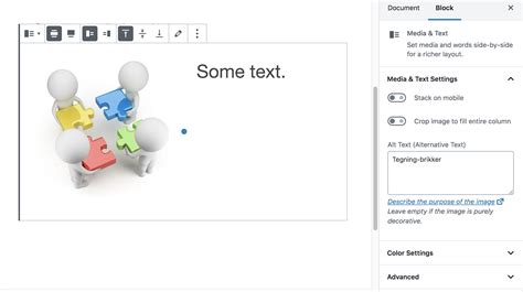 Media And Text Block Option To Link Media · Issue 15422 · Wordpress