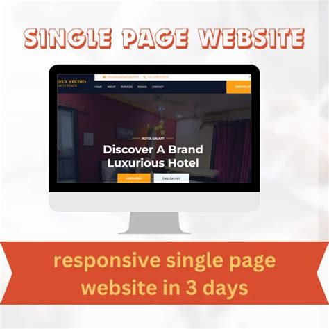 single page website development service at rs 6000 month in mumbai id
