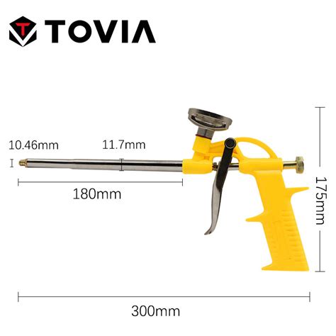 T Tovia 금속 폼 확장 스프레이 건 폼 실란트 스프레이 건 폼 건 목공 절연 어플리케이터 도구 건설 도구