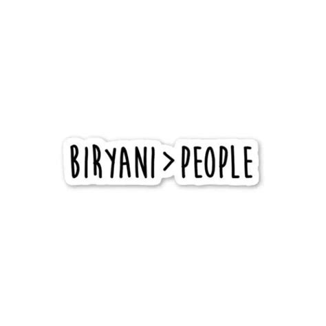 Biryani Lovers Foodie Tag Stickermuse Stickermuse