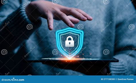 User Protecting Database Information From Dangerous Of Technology And Cybernetics On Cloud Stock