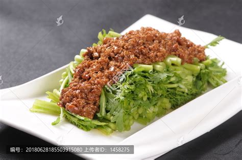 酱香茼蒿 中国菜系 食品餐饮 摄影素材 汇图网www huitu