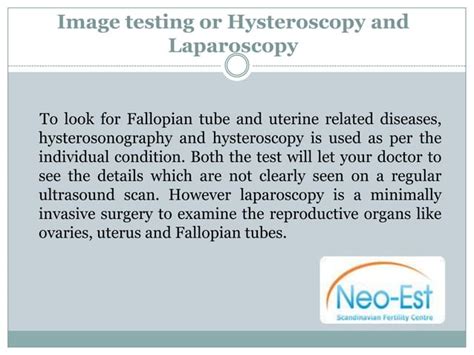 Female Infertility Testing Overview PPSX Infertility Reproductive Health