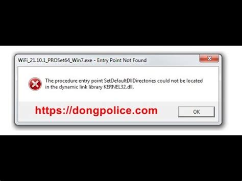 HOW To FIX THE PROCEDURE ENTRY POINT COULD NOT BE LOCATED IN THE