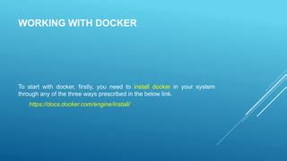 Webapp Using Docker Container PPTX Operating Systems Computer Software And Applications