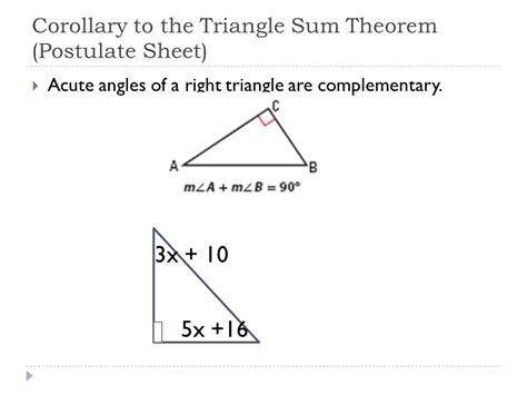 Right Triangle Sum Theorem
