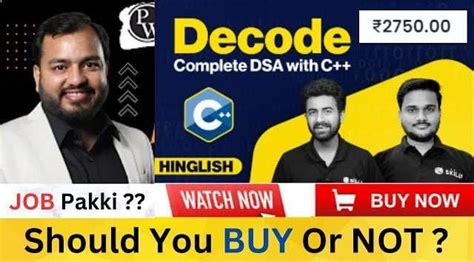 Decode Dsa With C Batch By Pw Skills Courseheist Learnexecuteshare