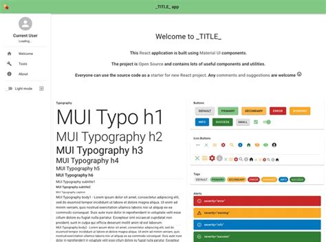React Mui Pro Starter By Karpolan A Create React App Template Built At Lightspeed