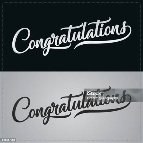 축 하 합니다 수 제 서 예 손 글자 Icontype입니다 벡터 일러스트 레이 션 축하하기에 대한 스톡 벡터 아트 및 기타 이미지 축하하기 곡선 기업 재무와 산업