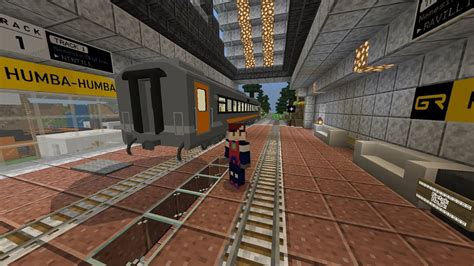 Showcase Maps Kereta Api Di Mcpe Minecraft Minecraft Youtube
