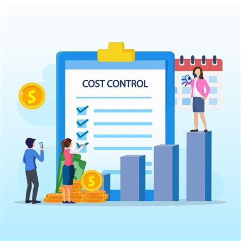 Cost Control Concept Idea Of Financial Planning Savings Flat Vector Illustration 12606046
