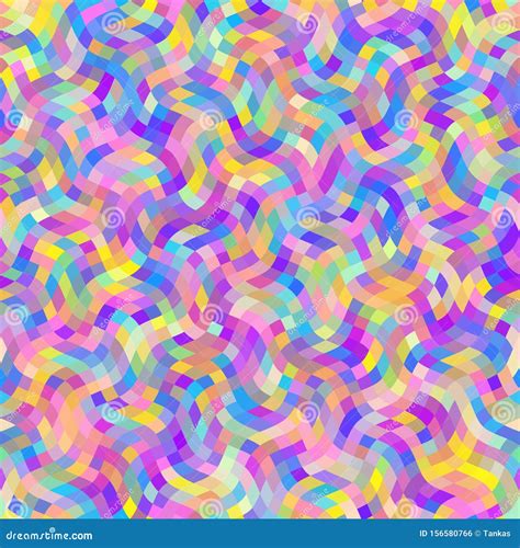 Geometric Wavy Abstract Pattern Polygonal Square Background Stock Vector Illustration Of