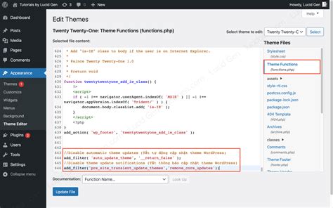 Disable Theme And Plugin Update Notification In WordPress