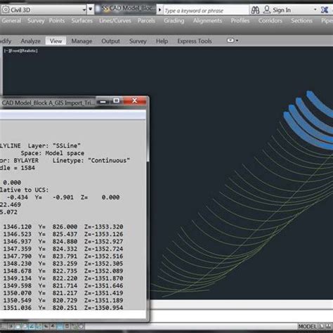 Exporting Xyz Point Data For The Horizontal Arcs Autocad Download