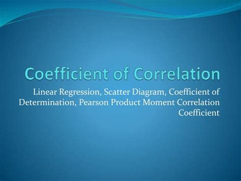 Correlation Ppt