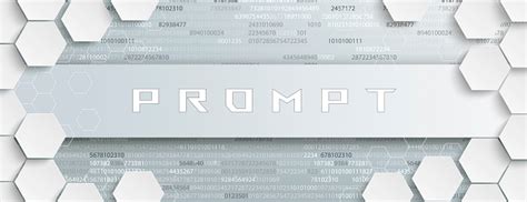 White Hexagon Structure Banner Prompt Header Stock Illustration