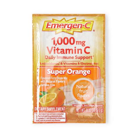Emergen C Powder Packet 1000mg Orange 30ct