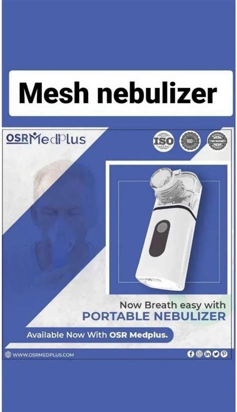 Medplus Mask Portable Mesh Nebulizer For Nebulization Size Compact At 3000 Piece In Nagpur