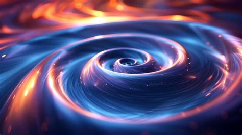 Premium Photo 3d Mesmerizing Spiral Patterns With Light Trails