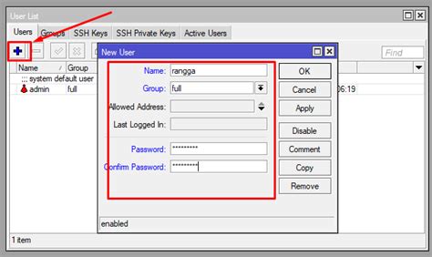 CARA MENAMBAH USER MikroTik WELCOME TO MAY WORD