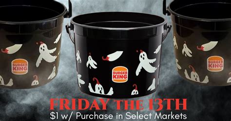 Burger King Halloween Pails Available Now At Select Locations The Freebie Guy
