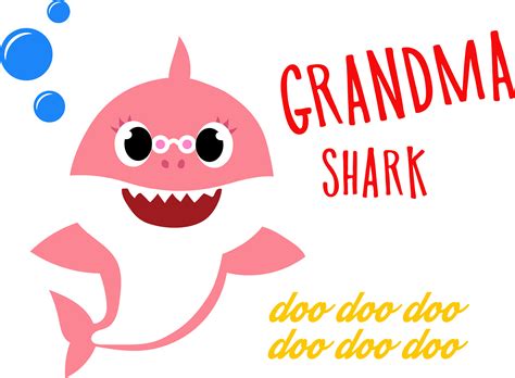 Grandma Shark Svg Shark Svg Shark Clipart Shark Silhouett Inspire