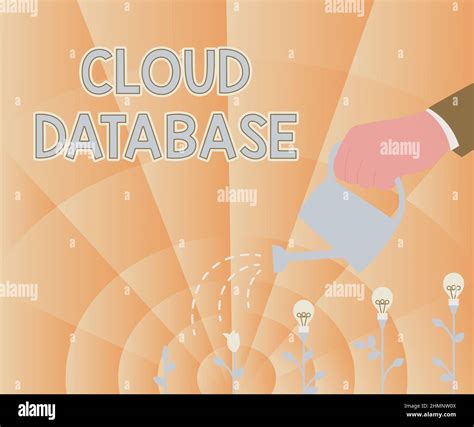 Conceptual Display Cloud Database Conceptual Photo Optimized Or Built For A Virtualized