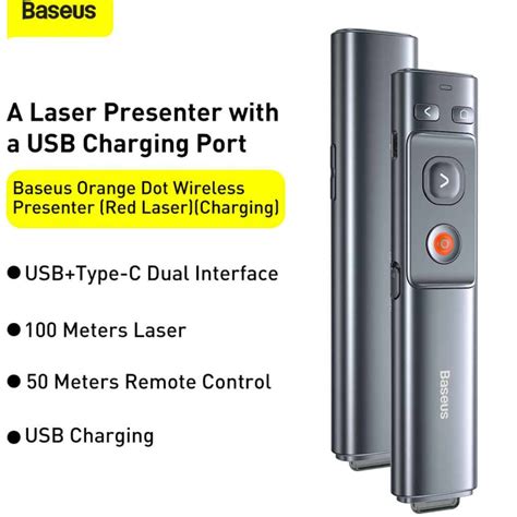 Baseus Wireless Presenter With Laser Pointer LankaGadgetsHome Cheapest