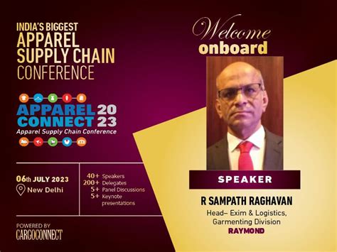 Honoured To Be Participating In This Flagship Event R Sampath Raghavan