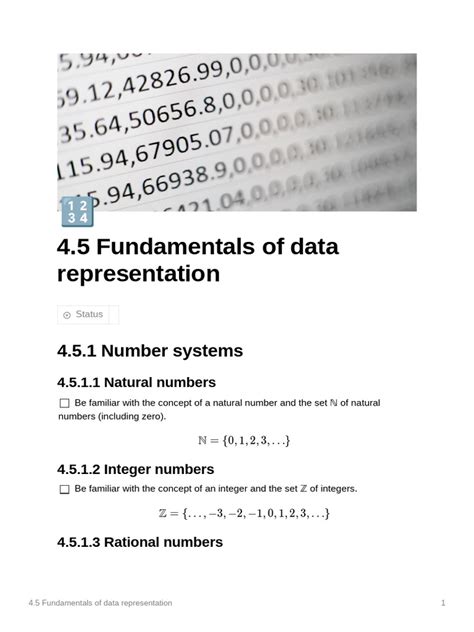 4 5 fundamentals of data representation pdf byte numbers