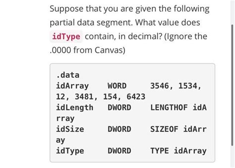 Solved Suppose That You Are Given The Following Partial Data