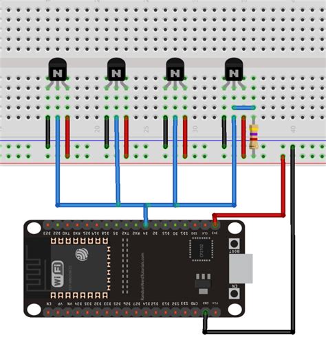 Lectures Du Capteur De Tracé Esp32 Dans Les Graphiques Séries Multiples