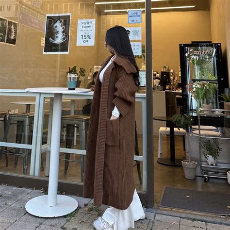 핏보장 오버핏 세일러 울니트 롱가디건 하이퀄리티 3컬러 에이블리