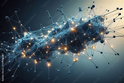 Abstract Technology Background Of A Quantum Computing System With A Cyber Network Grid And