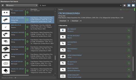 Manufacturer Part Search In Altium Designer Altium