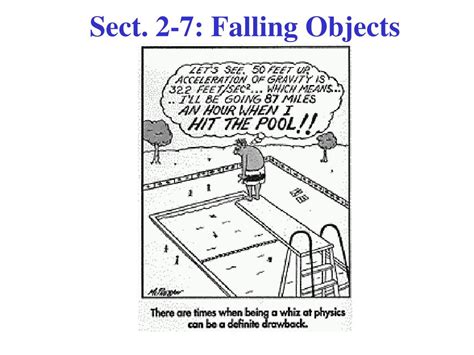 ppt sect 2 7 falling objects powerpoint presentation free download