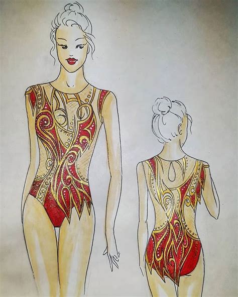 Купальник для художественной гимнастики выполнен по моему эскизу🤗 артларионова Танцевальные