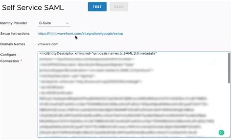 Single Tenant Authentication And Self Service Saml Sso Vmware Aria