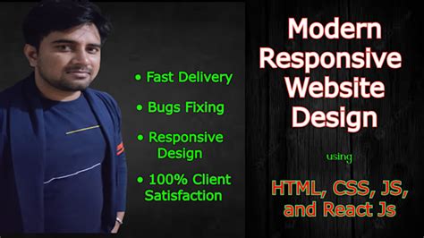 Design Website Using Html Css Js And React Js Also Convert Figma To