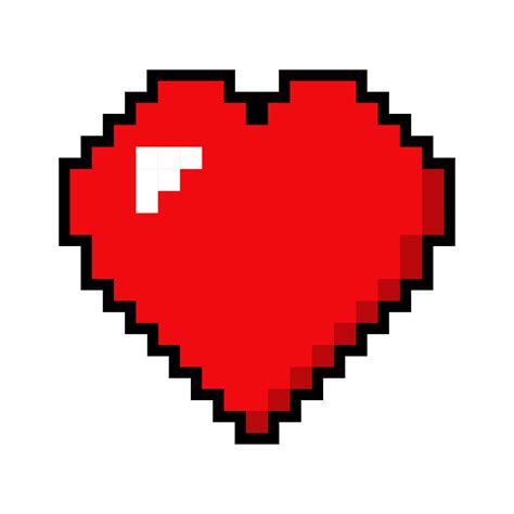 Heart Red 8 Bit Icon Digital Heart Love 34548066 Vector Art At Vecteezy
