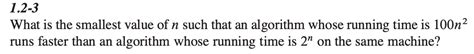 solved 1 2 3 what is the smallest value of n such that an